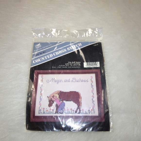 Banar Designs | Office | Counted Cross Stitch Kit Easy Horse And Child ...